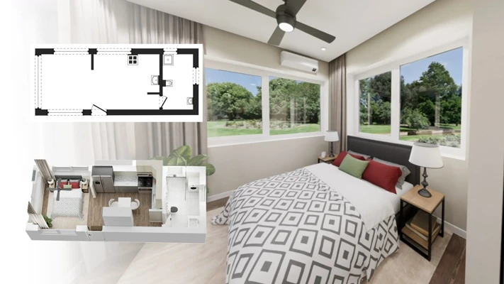 Creating 2d and 3d floor plans with AI