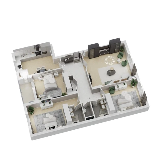 Creating 2d and 3d floor plans with AI