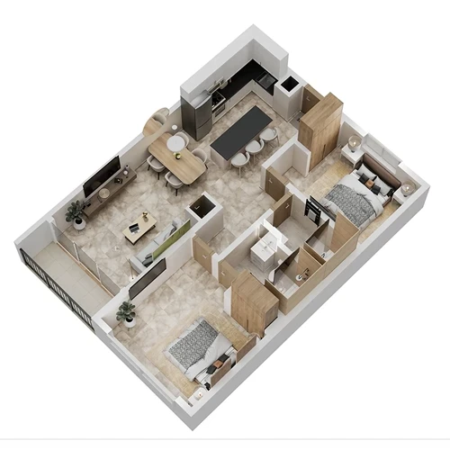 Creating 2d and 3d floor plans with AI